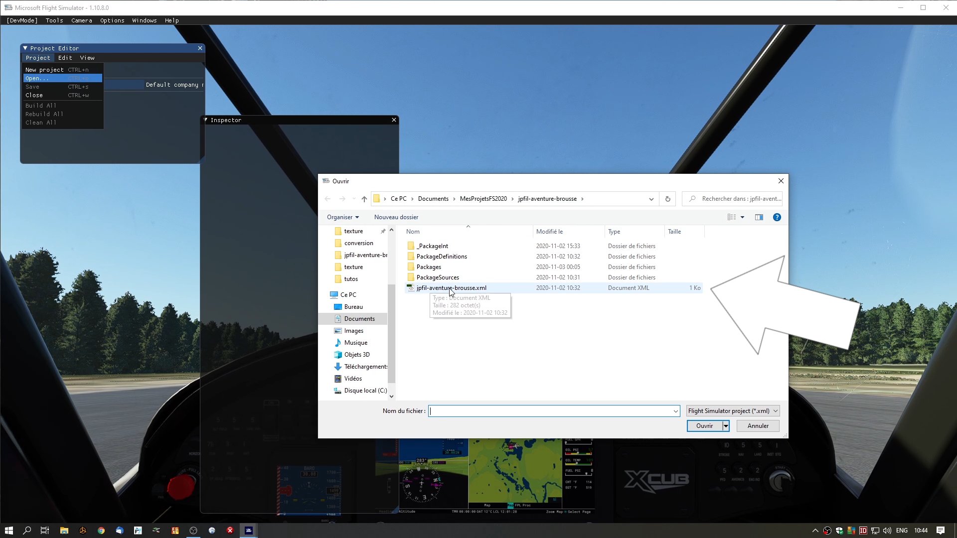 Tutos FS2020 - Mode développeur